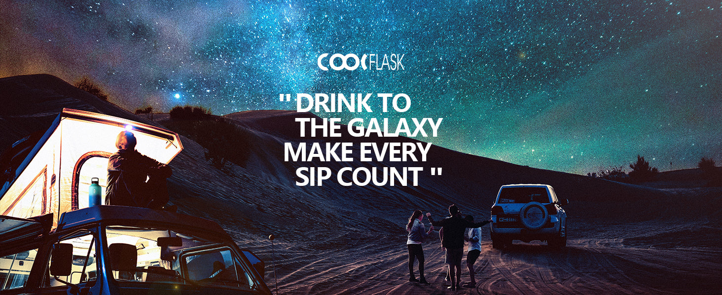 Galaxy 64 oz Water Bottle | 1/2 Gallon Reusable Big Water Flask – Coolflask