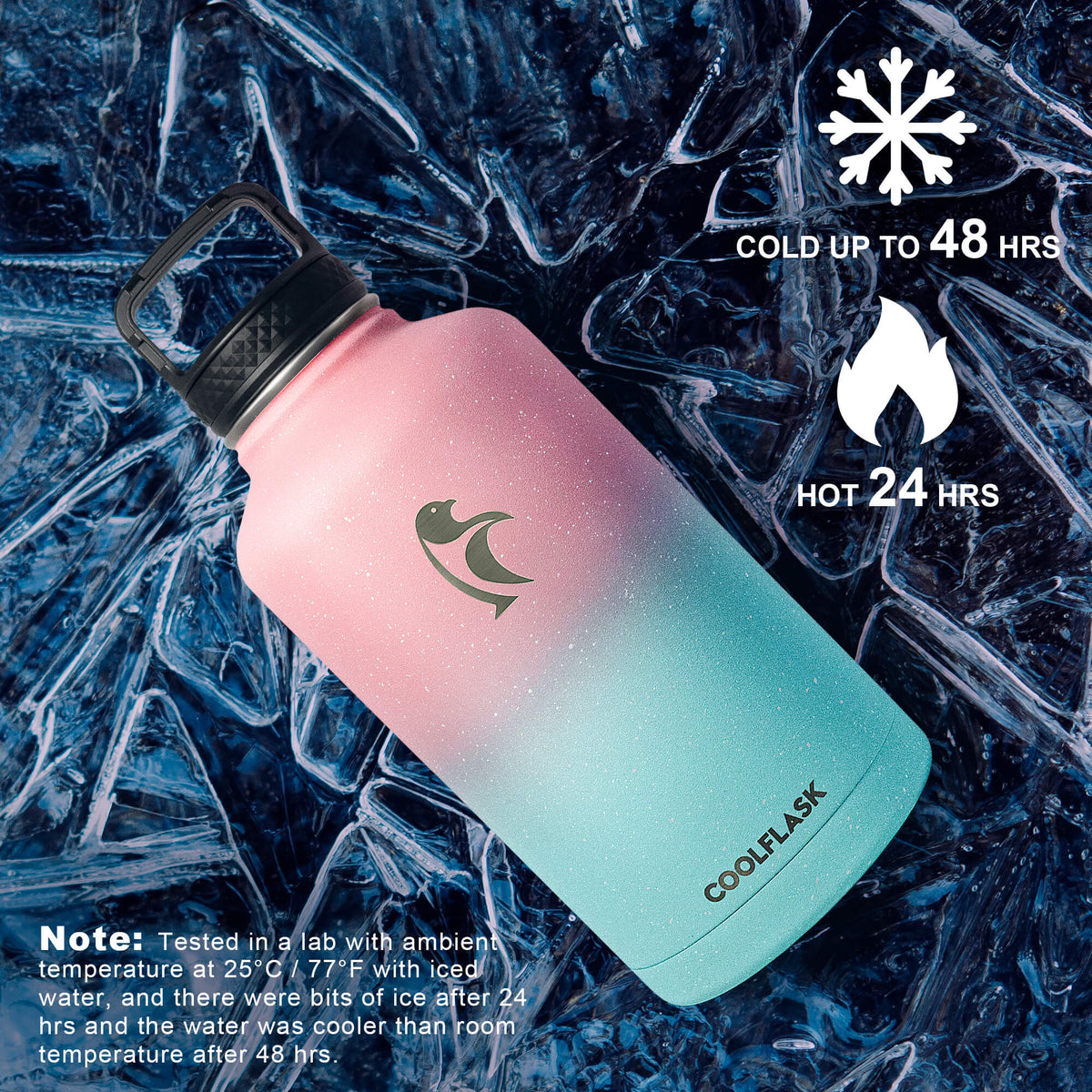 Coolflask Galaxy 64 oz Water Bottle